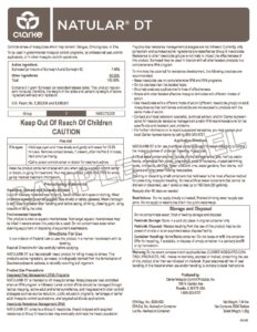 Natular DT Label | Lake County General Health Department